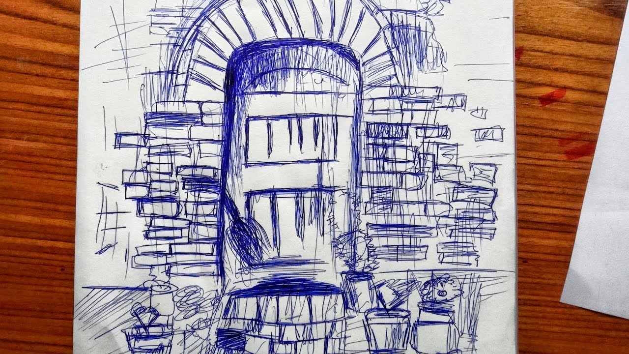How to draw Urban Sketching @Aryan verma studios #shorts - YouTube