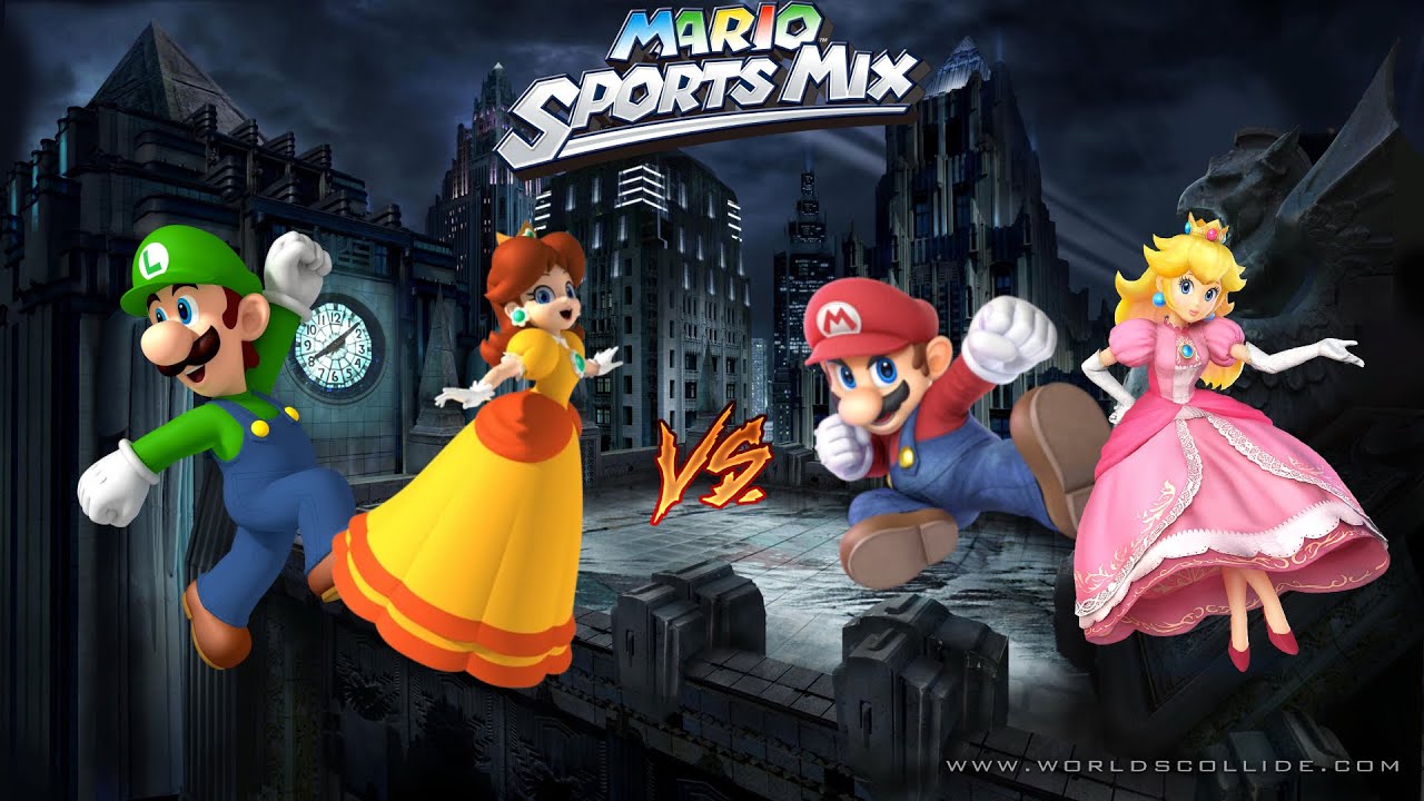 Mario Sports Mix - Basketball (2 players, Hard CPU) Exhibition Match ...