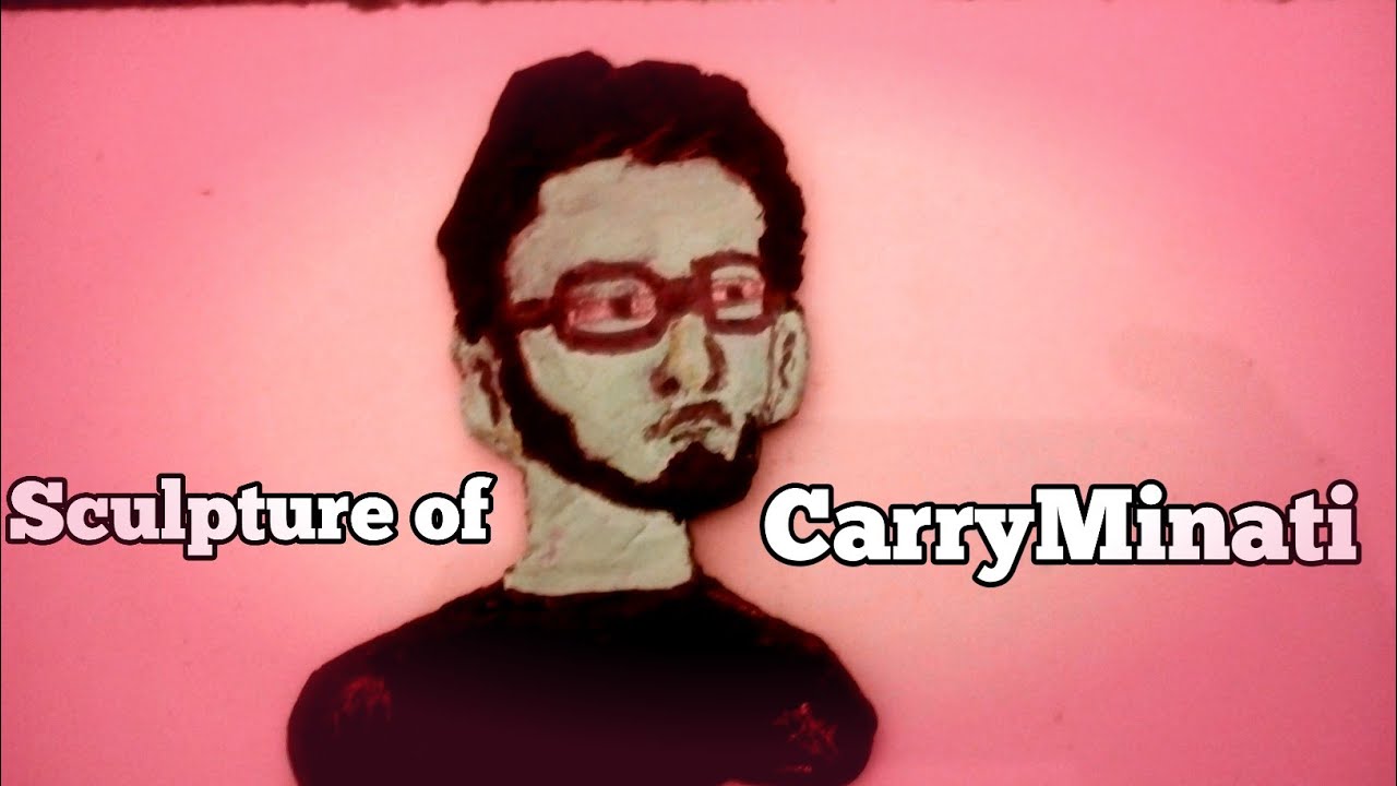 Making a Sculpture Of CarryMinati's Logo With M-Seal(CarryMinati) With ...