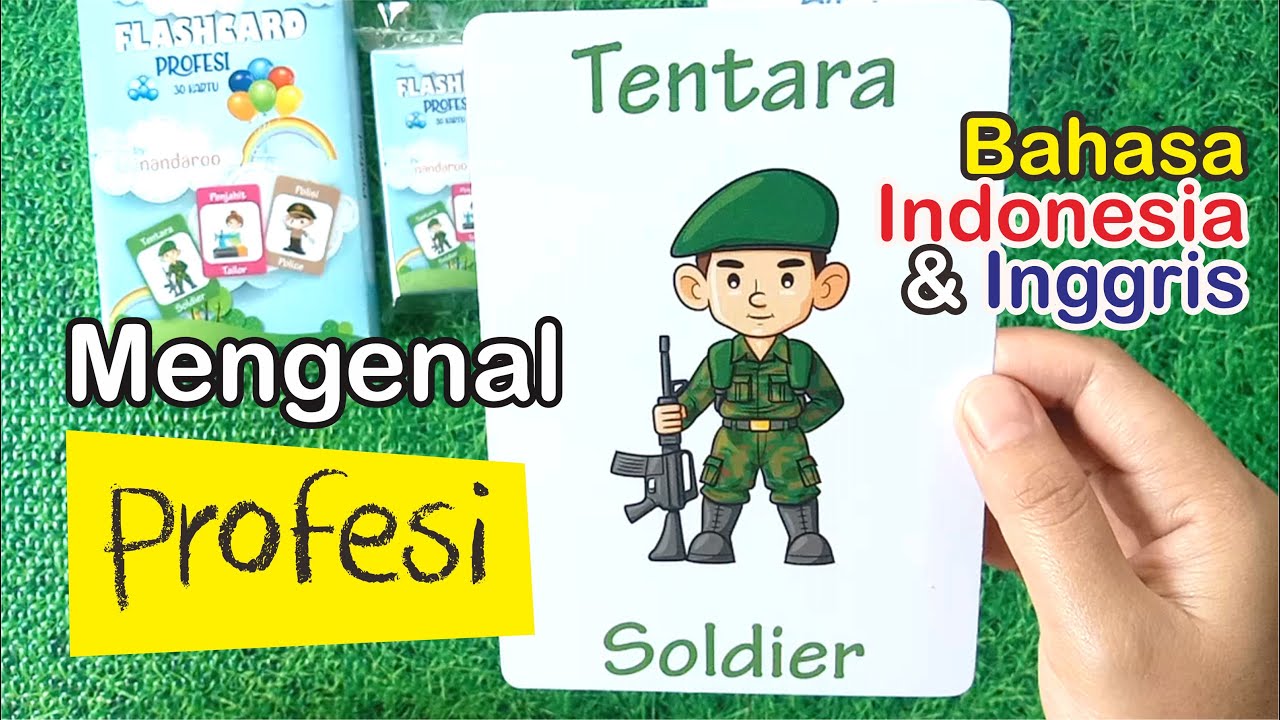 Mengenal Profesi dengan Flash Card Anandaroo #flashcard #profesi - YouTube