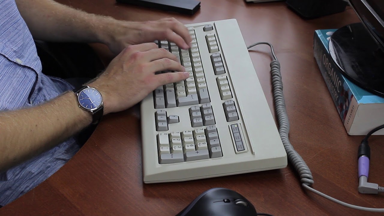 Typing Demo XL - NEC blue oval switches (NEC APC-H4122) (ASMR) - YouTube