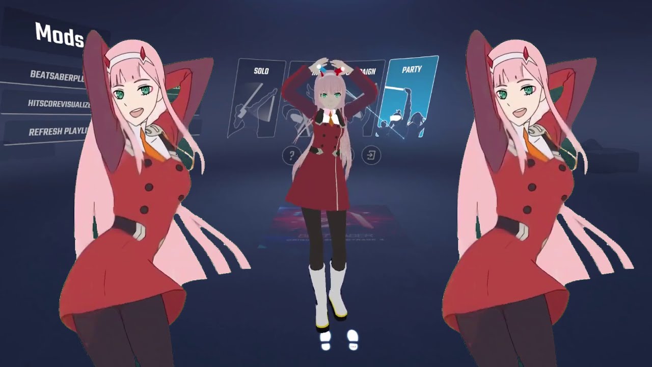 [VR Full Body Tracked] 2 Phut Hon (Zero Two TikTok Dance) | Beat Saber ...
