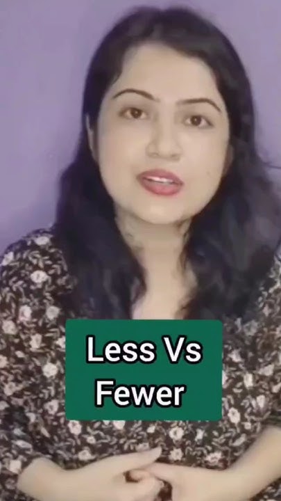 Less Vs Fewer l Difference between Less and Fewer l Important Concept # ...
