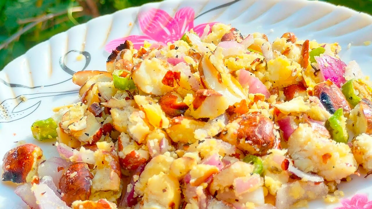 কঁঠাল গুটি পুৰা ৰেচিপী।।kotha gutir recipe,jack fruit seeds recipe ...