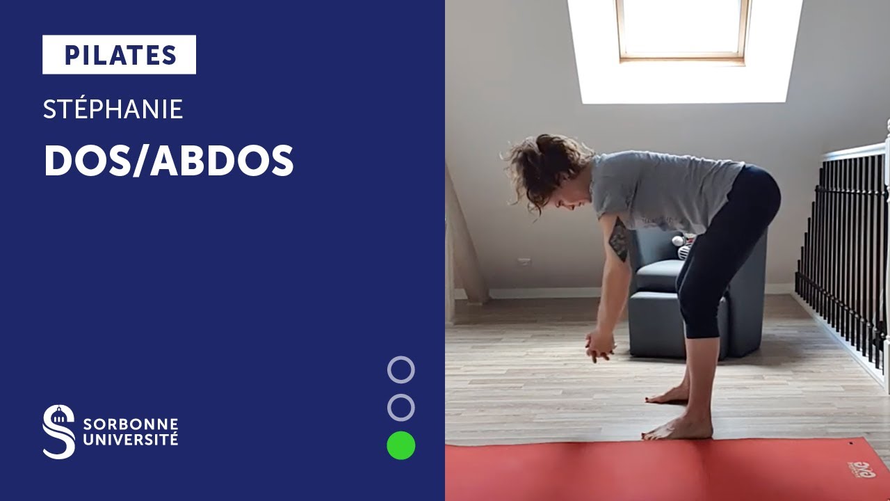 PILATES - DOS / ABDOS - STEPHANIE - YouTube