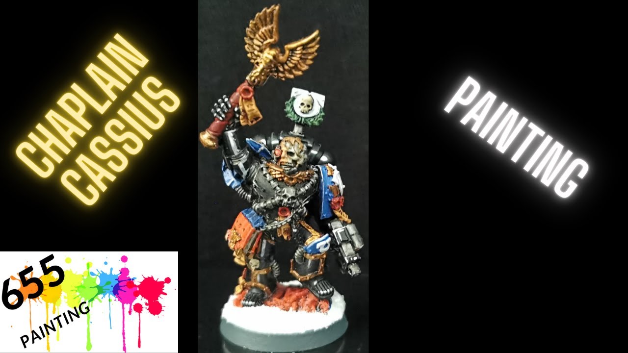 how to paint Ultramarines Chaplain Cassius - YouTube