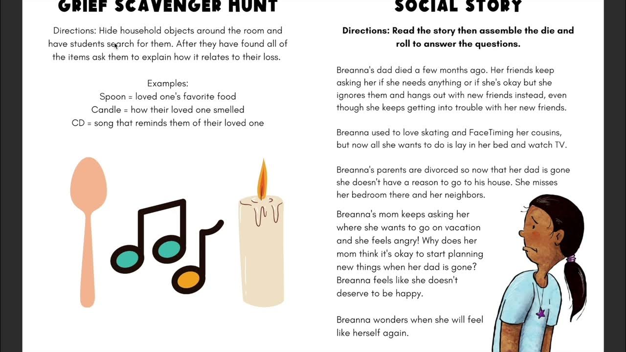 Grief and Loss Individual Counseling Curriculum + Data Tracking Tools ...