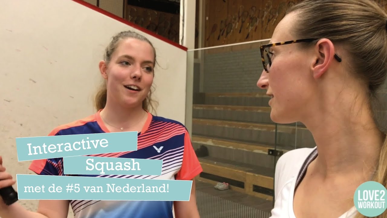 Sport video #4: Interactive Squash met de nummer 5 van Nederland! - YouTube