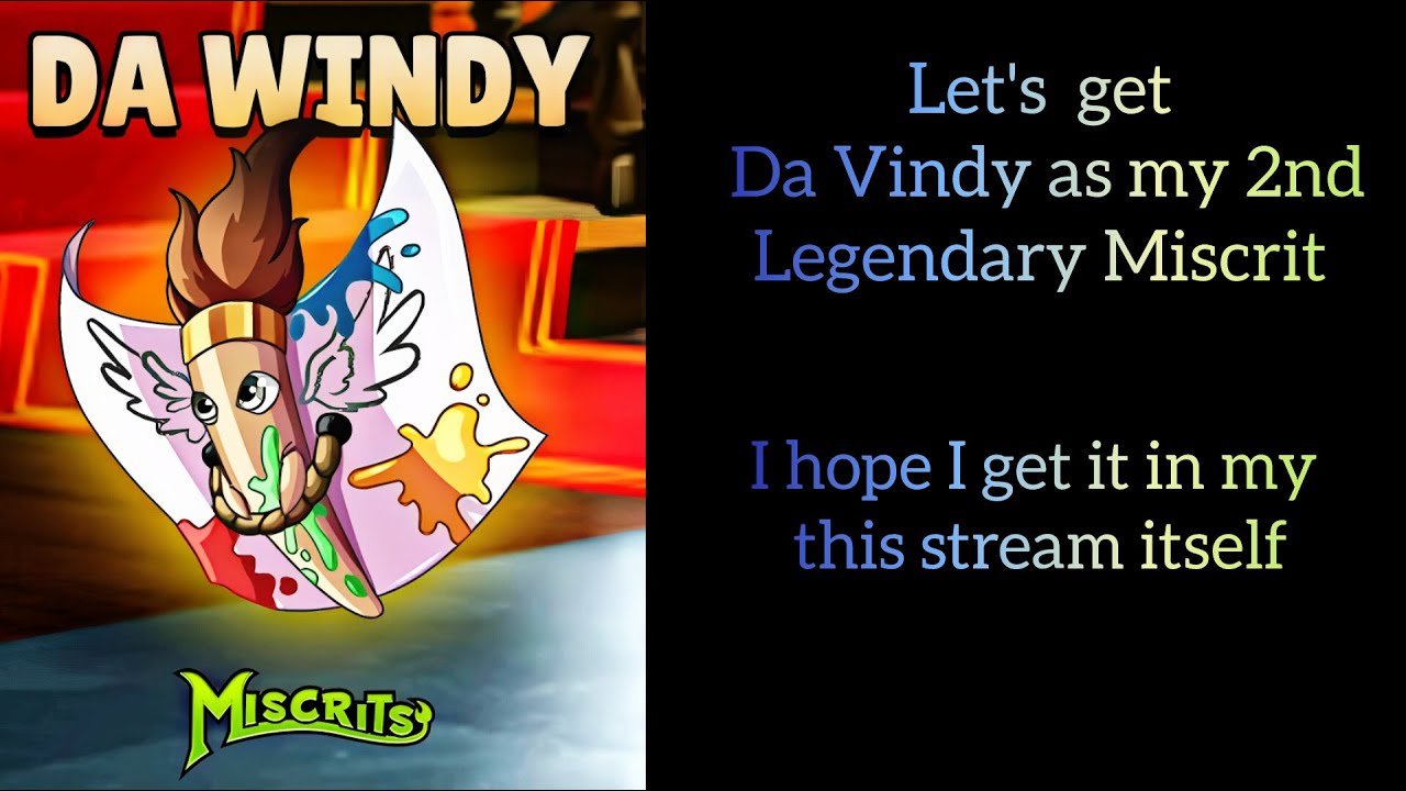 Let's try to get Da Vindy as my 2nd legendary Miscrit! - YouTube