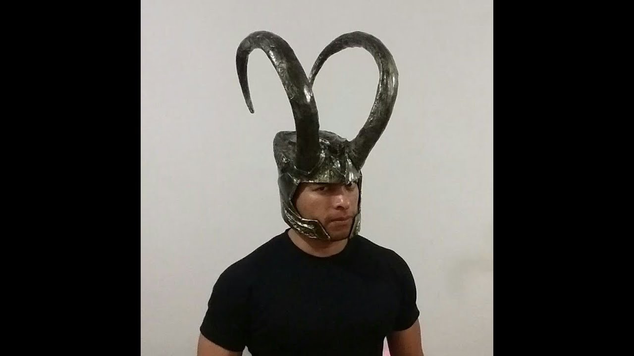 COMO HACER EL CASCO DE LOKI (HELMET LOKI AVENGERS) - YouTube