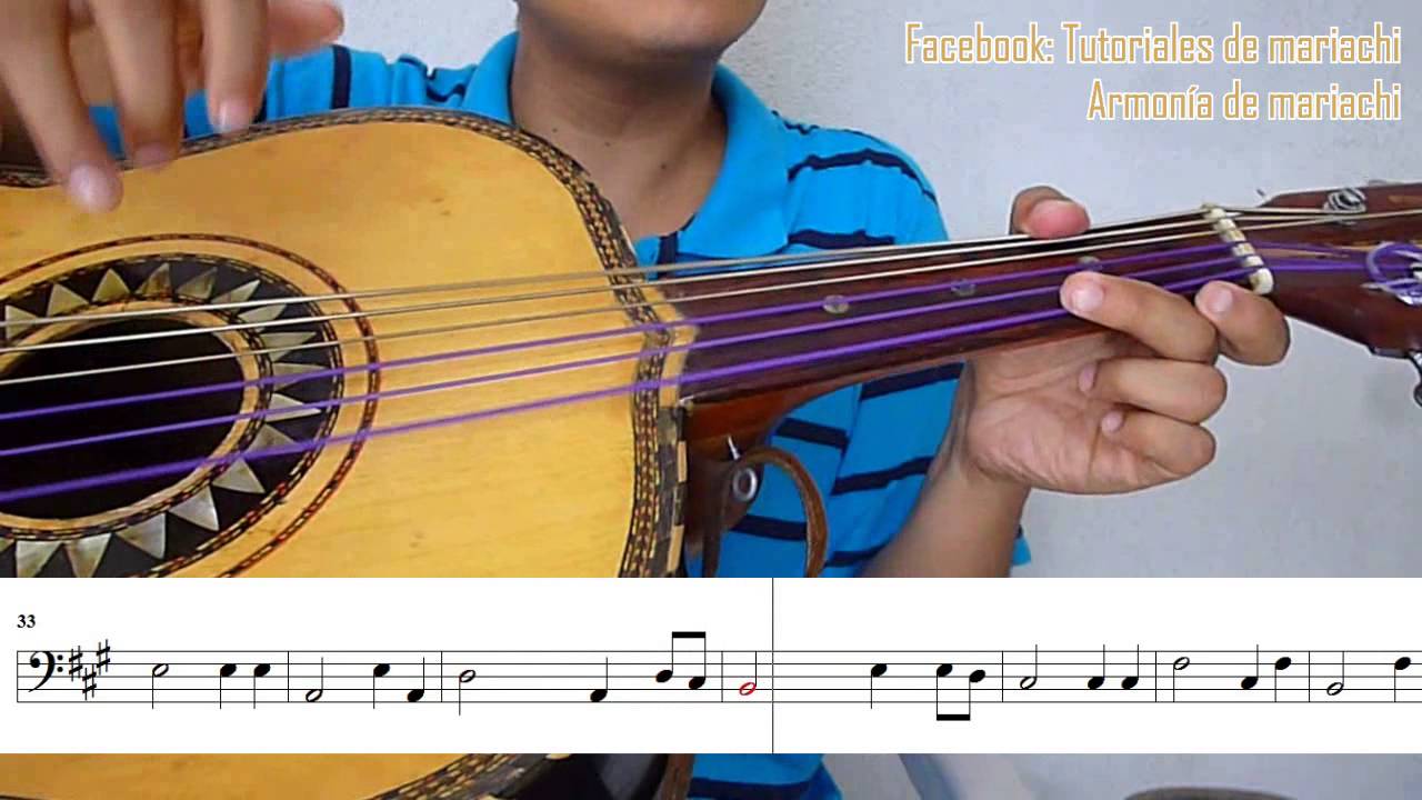 Como tocar contigo aprendi en el guitarron - YouTube