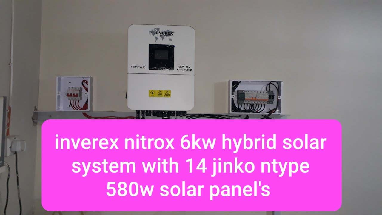inverex nitrox 6kw hybrid solar system installation & load testing ...