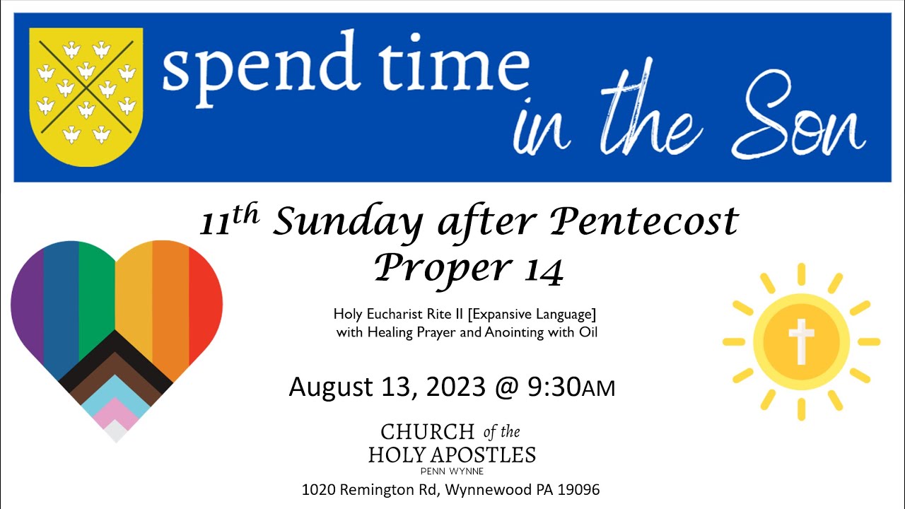 Proper 14, Holy Eucharist Rite II, August 13, 2023 - YouTube