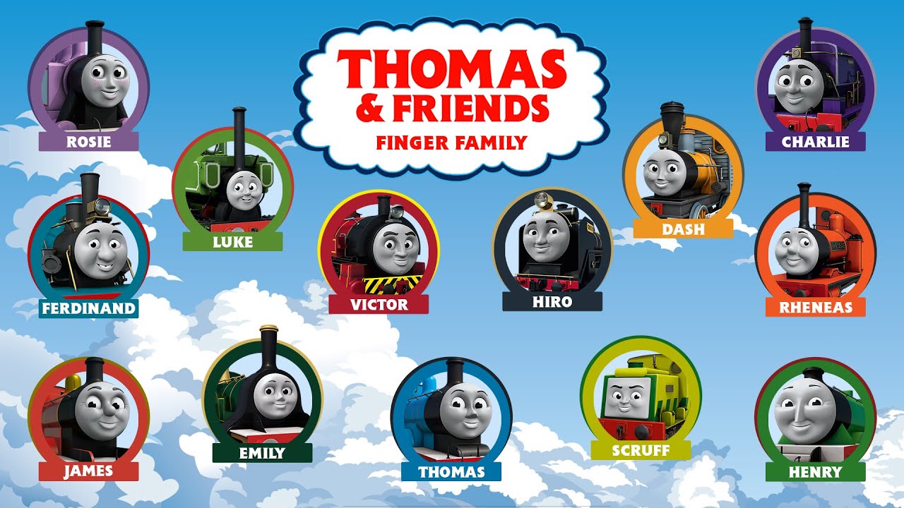 THOMAS AND FRIENDS Finger Family Deluxe Super Cartoon Collection - YouTube