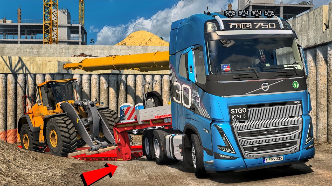 Transporting Oversized Wheel Loader Through Narrow Roads of Germany | # ...