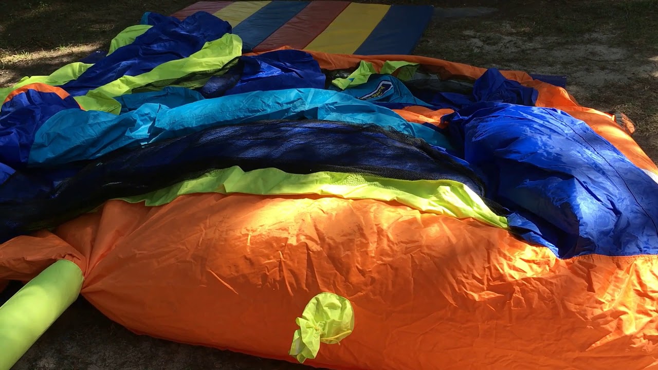 MY FIRST SLIDE/JUMP BOUNCY HOUSE set-up - YouTube