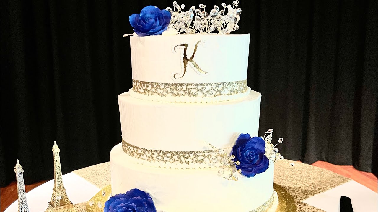 How to Decorate a 3 Tier Cake - YouTube