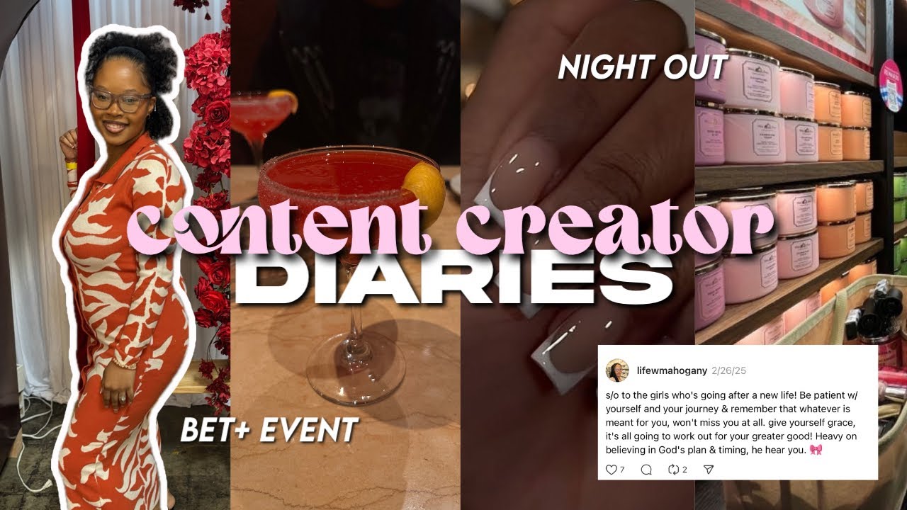 CONTENT CREATOR DIARIES ♡ opening PR packages, influencer event, night ...