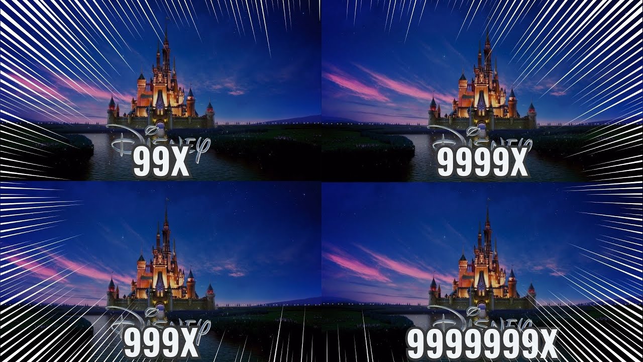 Disney World Intro Logo Getting 999999X Speed - YouTube