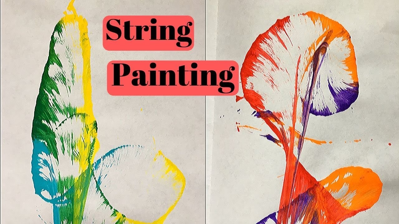 String Painting | Simple and easy for Kids - YouTube