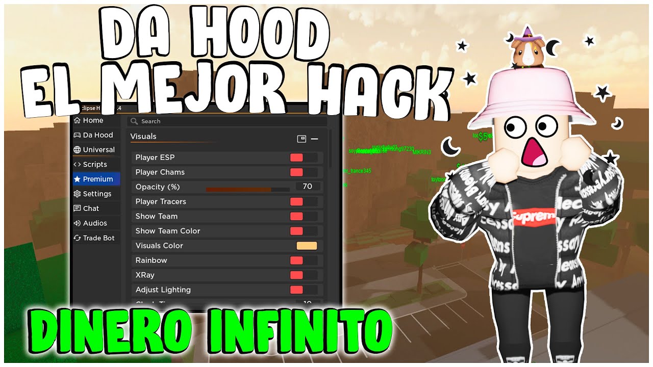 EL MEJOR H4CK DE DA HOOD | AUTOFARM, MODO DIOS, ESP, MONEY AURA Y MÁS ...