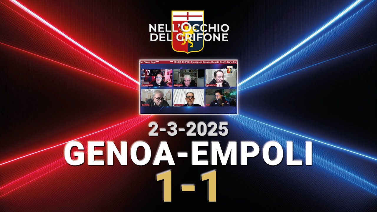 GENOA-EMPOLI. Francesco Baccini, Claudio Onofri, Carlo Pernat, Giorgio ...