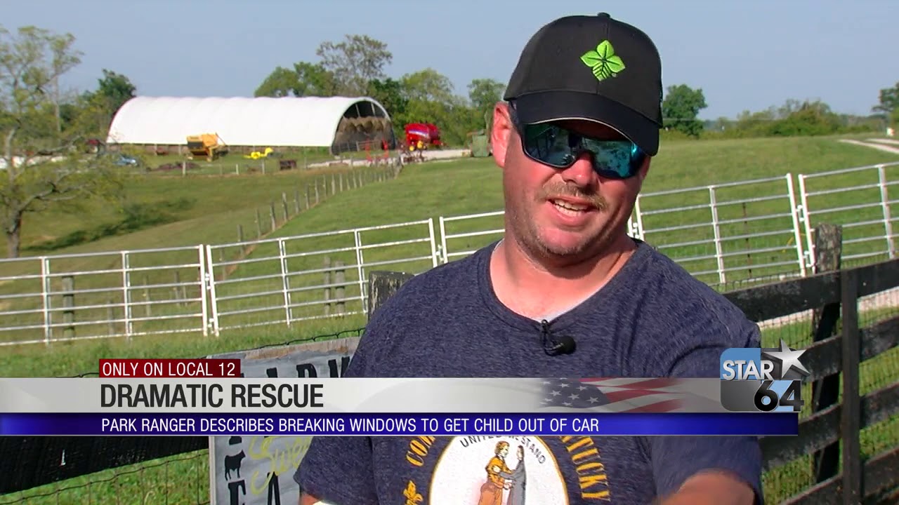Park ranger rescues boy from submerged car in Kentucky lake - YouTube