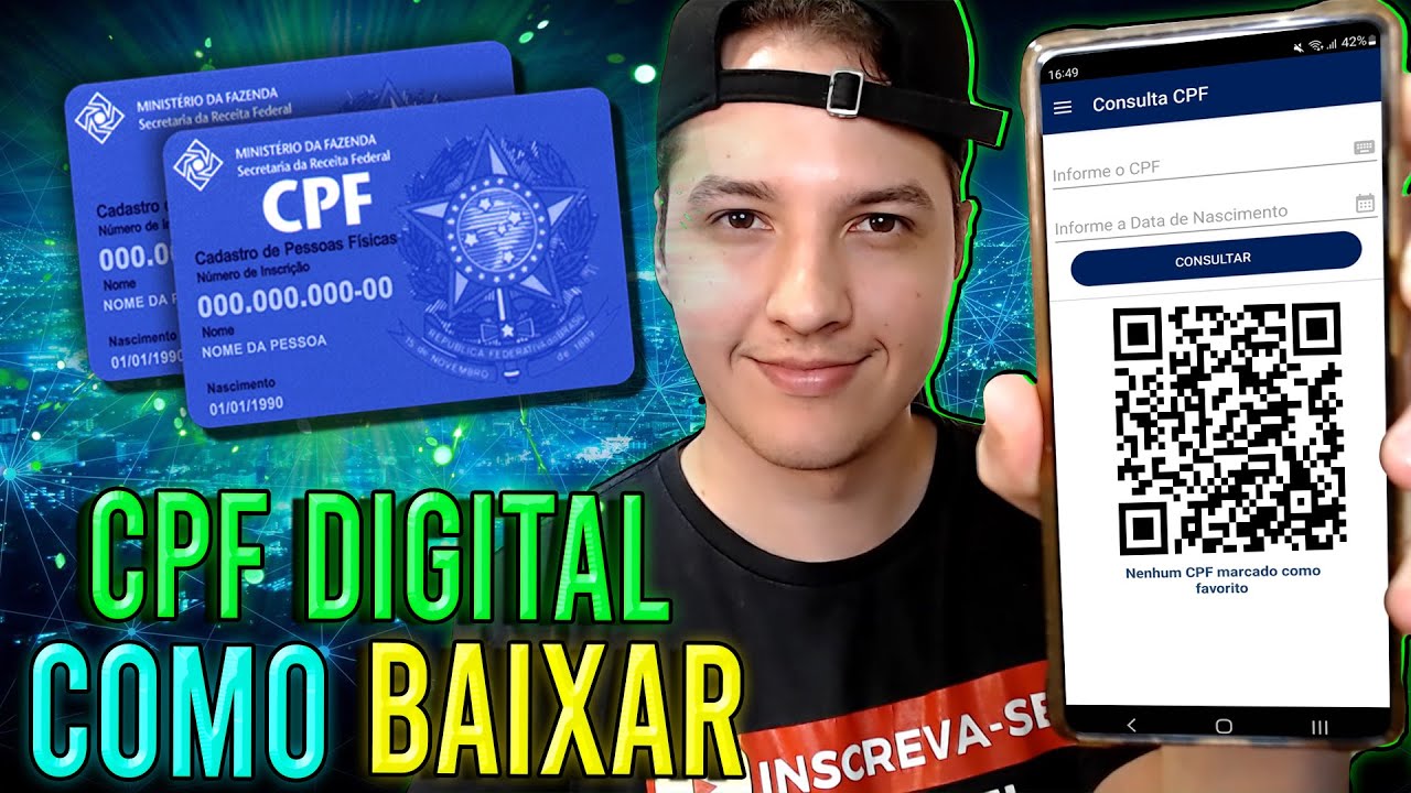 Como baixar o CPF DIGITAL no Celular 2023 - YouTube