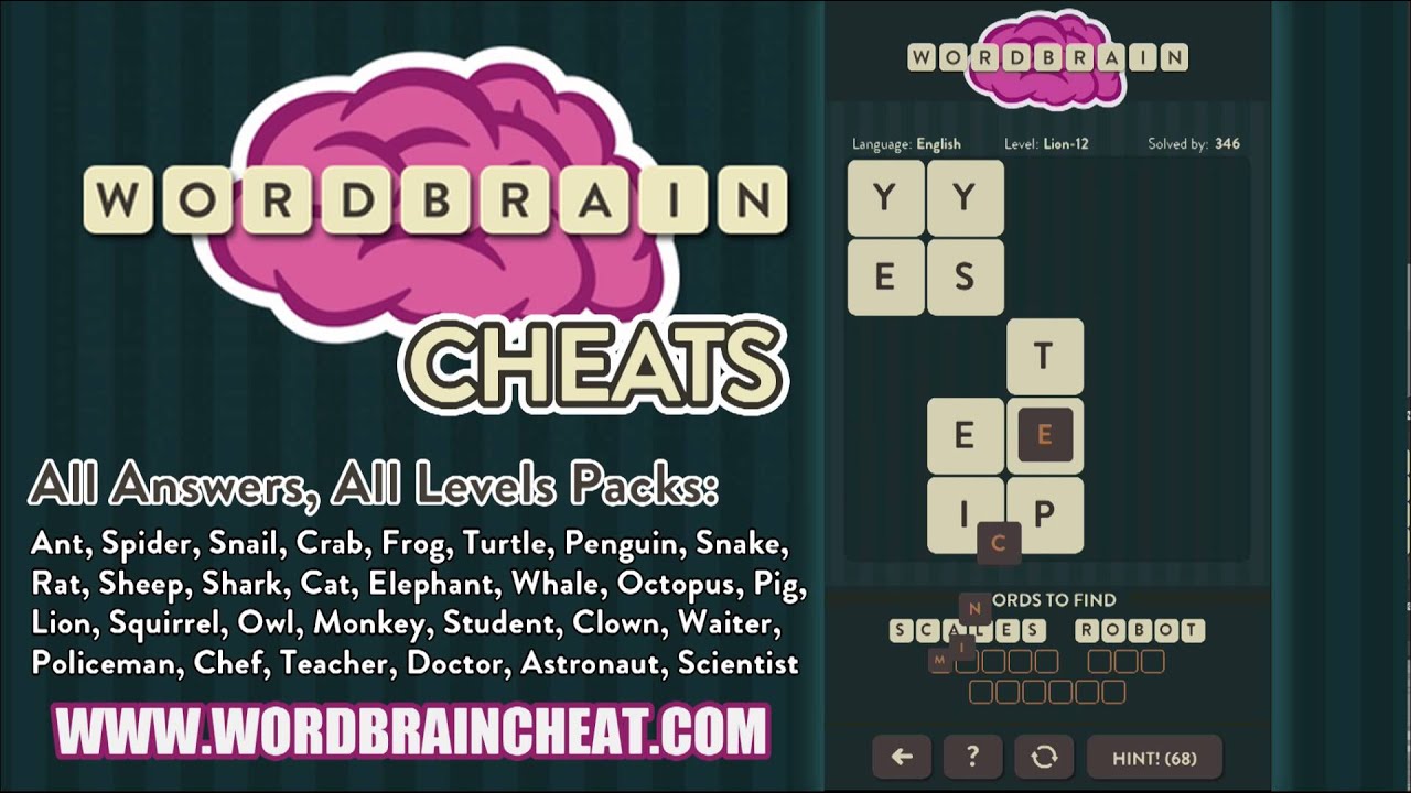 WordBrain Lion 12 Cheats | WordBrain Cheats | Lion 12 Answer - YouTube