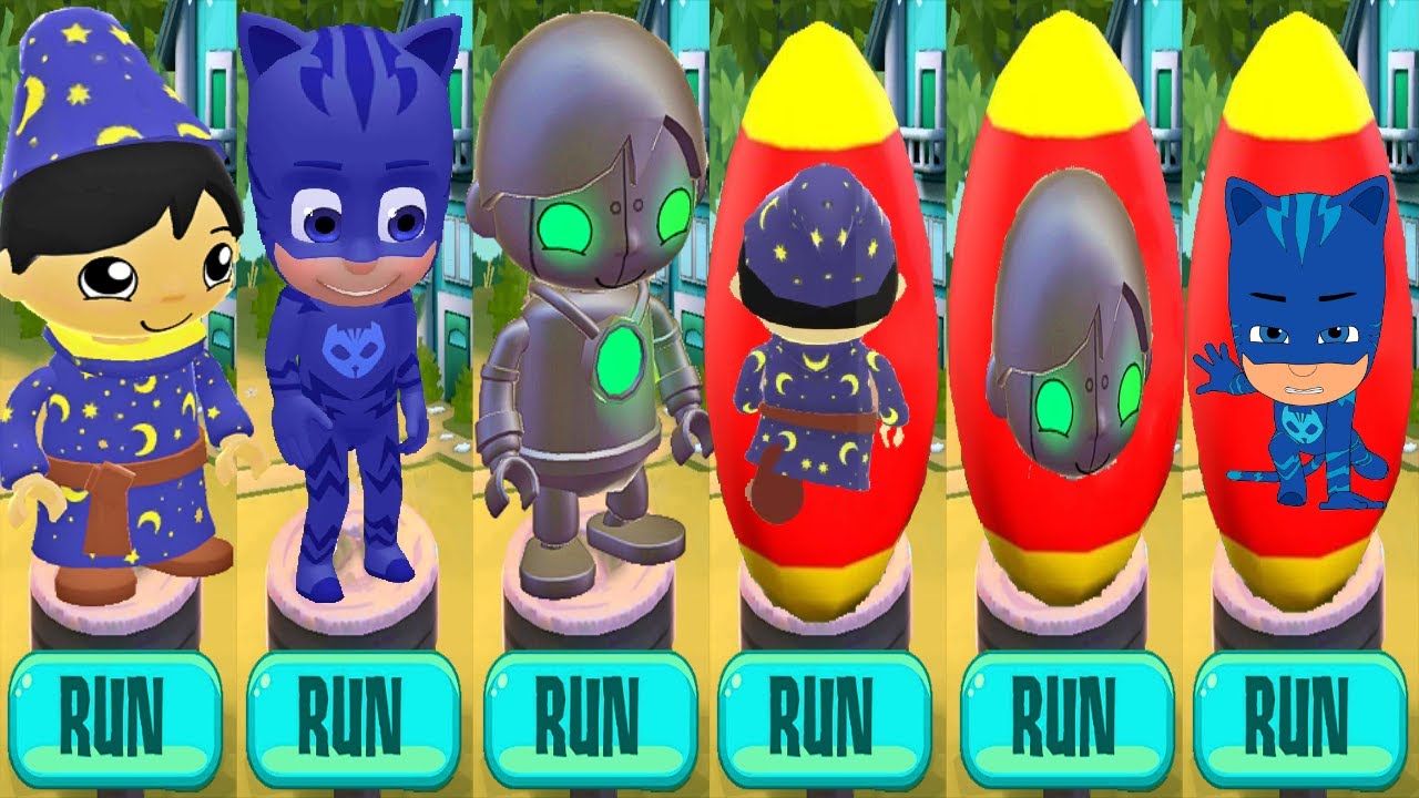 Tag with Robo-Ryan vs Wizard Ryan vs PJ Masks Catboy Mystery Surprise ...