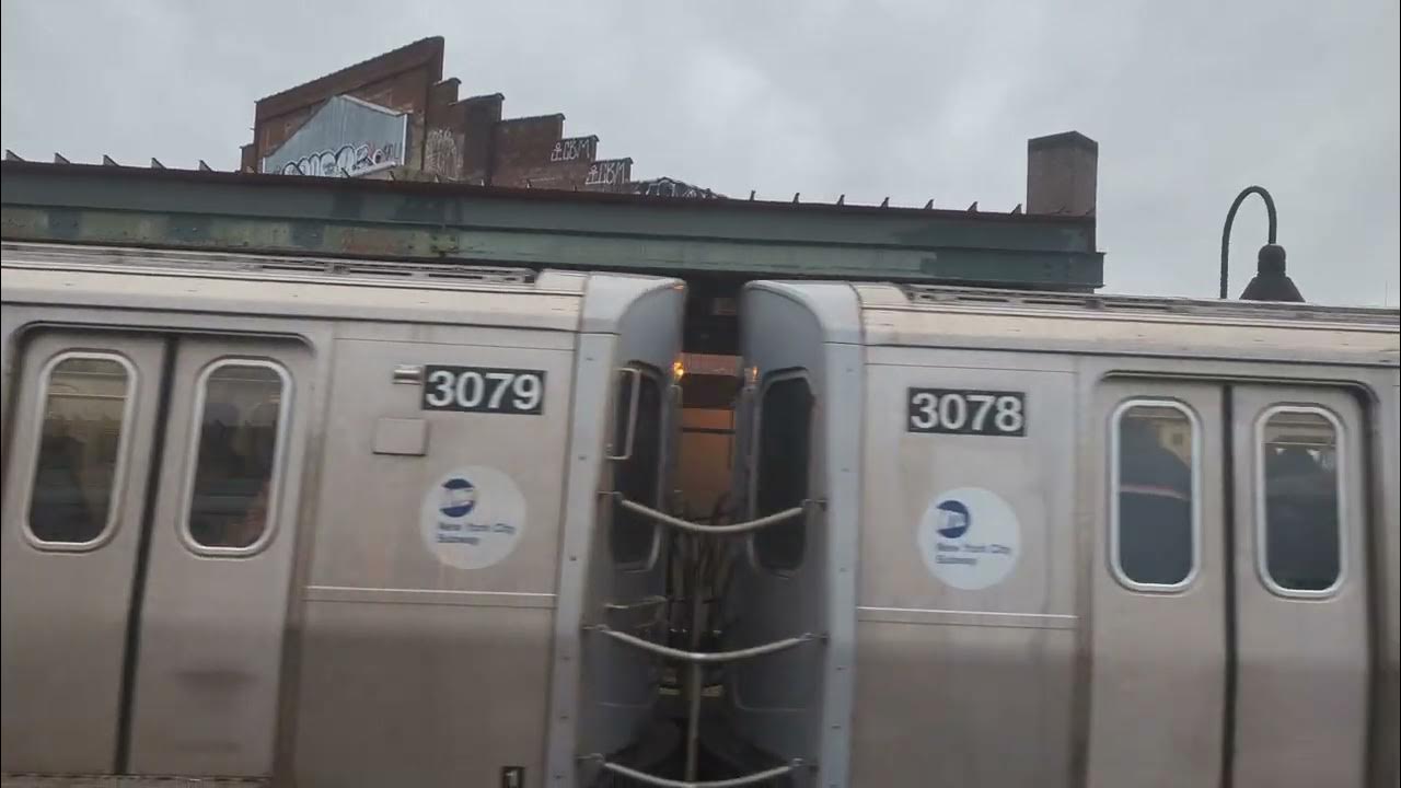 Inbored Manhattan bound R179 J local train from Broadway Junction to Myrtle Av Bway - YouTube