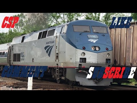 [AMTRAK]196 P42DC Solo & Fairly Clean Leads P090-13 NB W/The Dearing R.R Private Car & A Cool ...