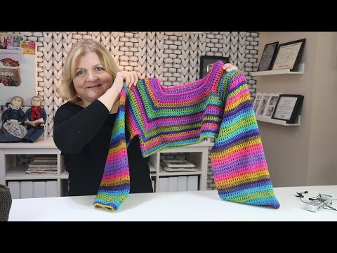 Genç kızların çok seveceği bir top kazak. Örgü modelleri detaylı anlatım.