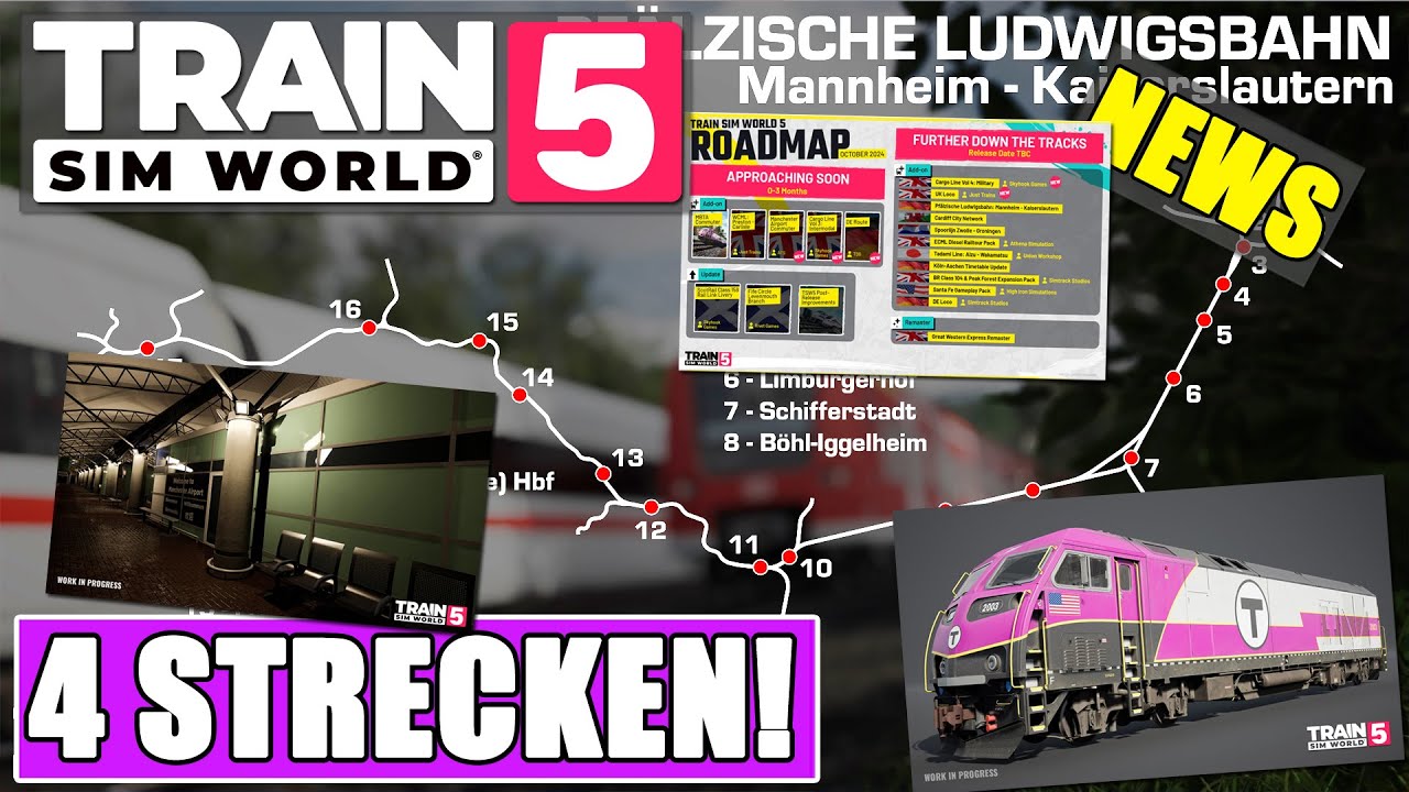 Train Sim World 5 | ROADMAP UPDATE! | Neue STRECKE von TSG! | 4 ...