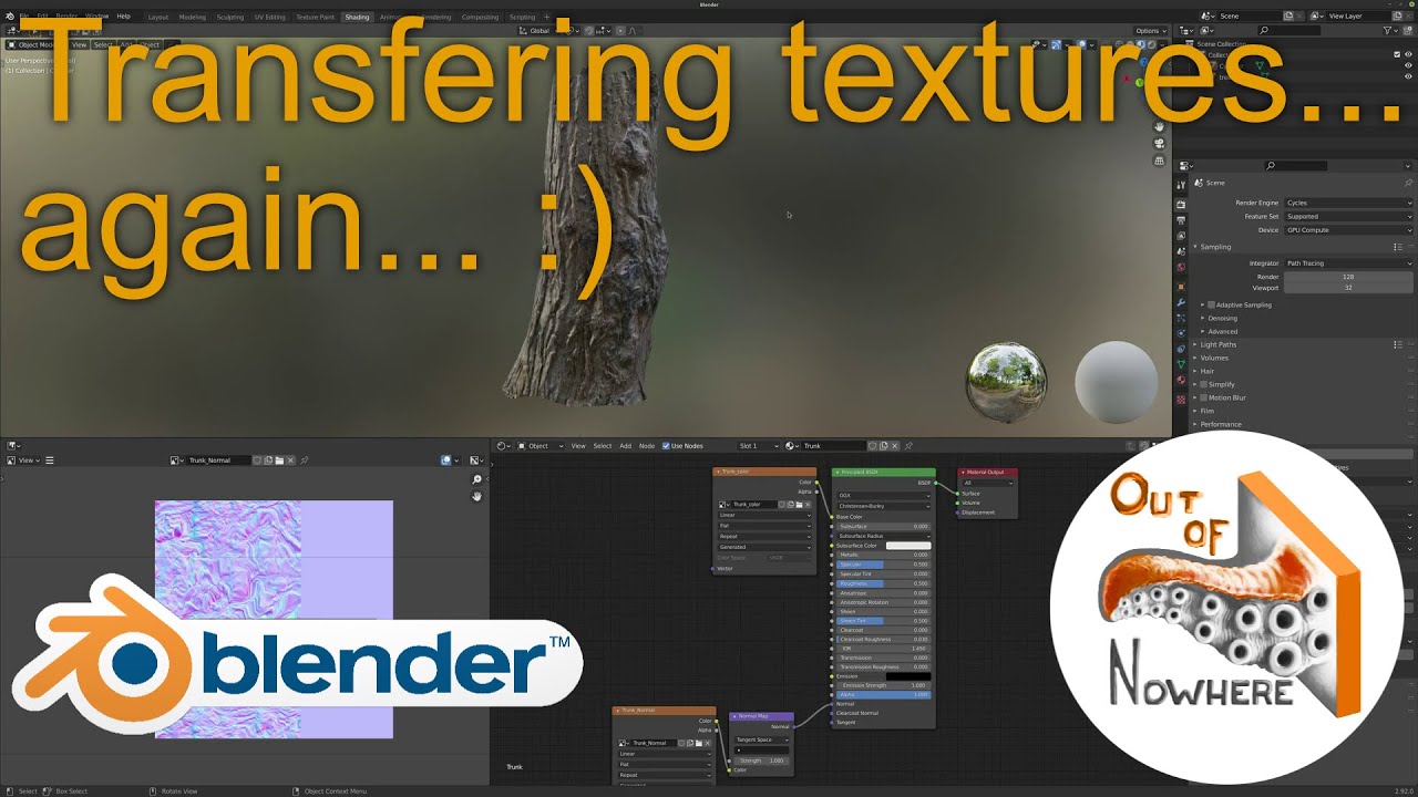 Blender 2.92 Transfer textures from photogrammetry easy peasy - YouTube
