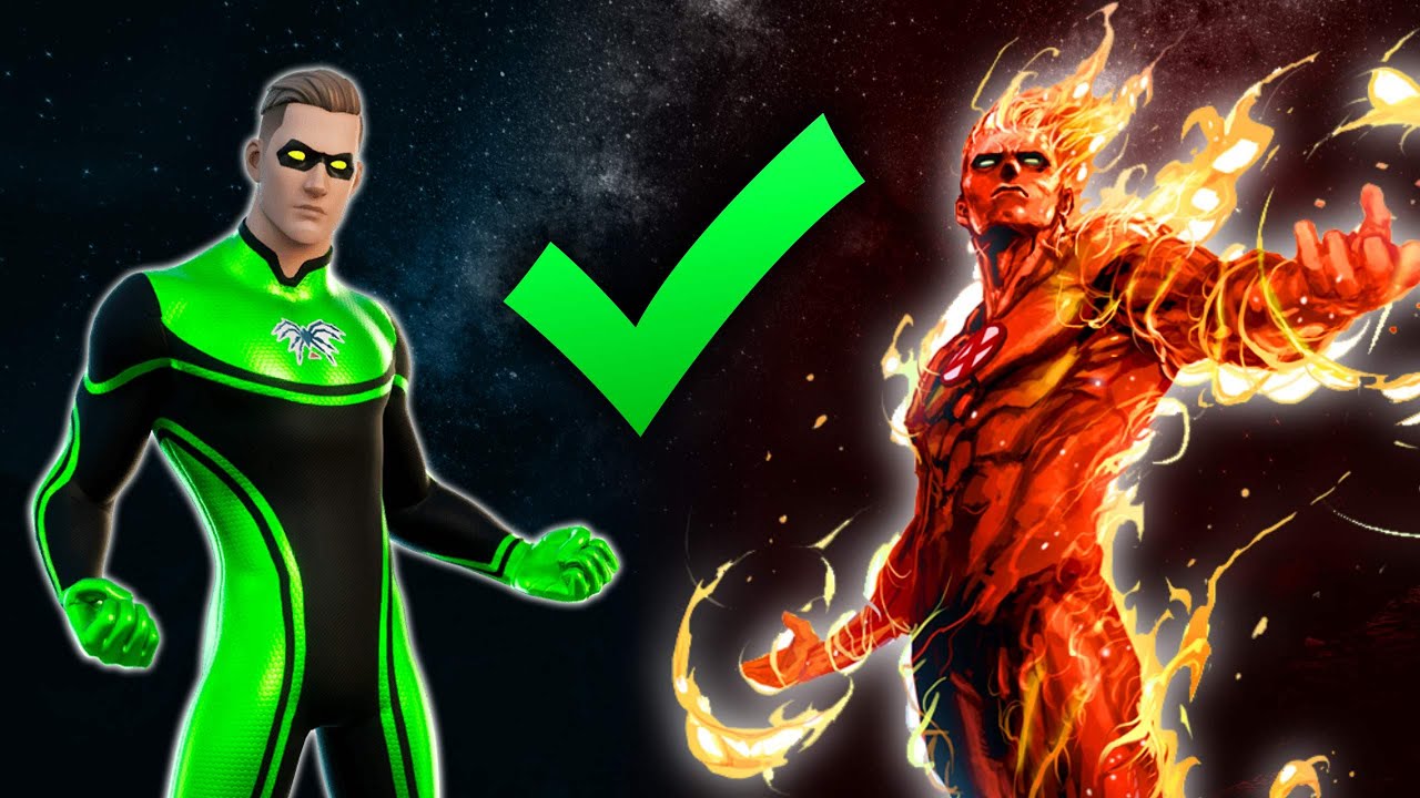 HUMAN TORCH from TEMU?! How to make the FANTASTIC 4 in FORTNITE! pt. 1 ...