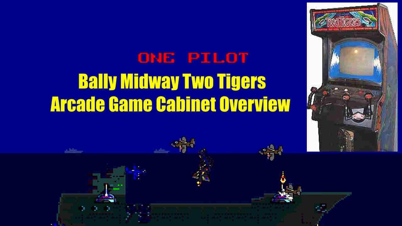 Two Tigers Arcade Game Cabinet Overview - Bally Midway 1984 On Location ...