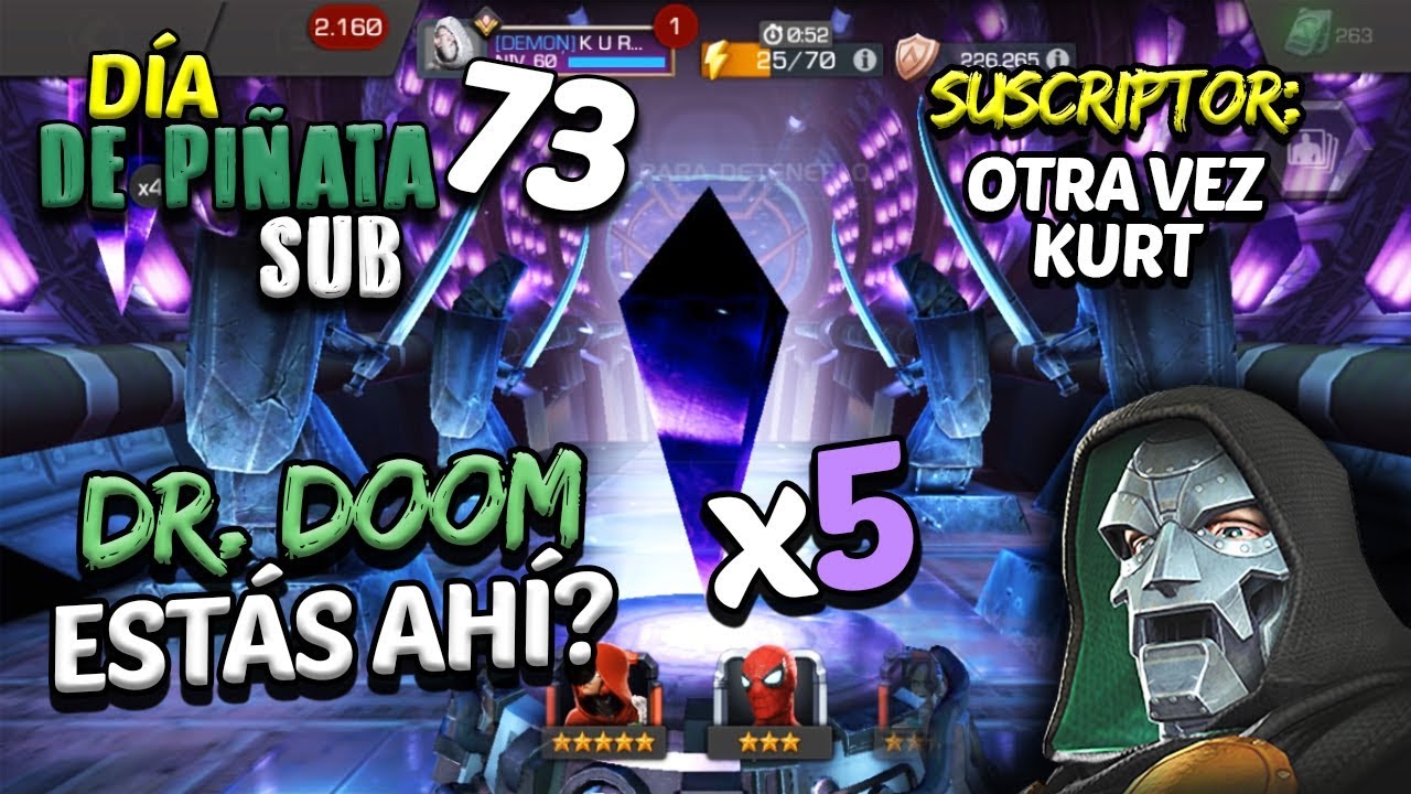 Día de Piñata (SUB) 73 | ¿Podremos Conseguir a DR. DOOM de 5*? - Marvel ...