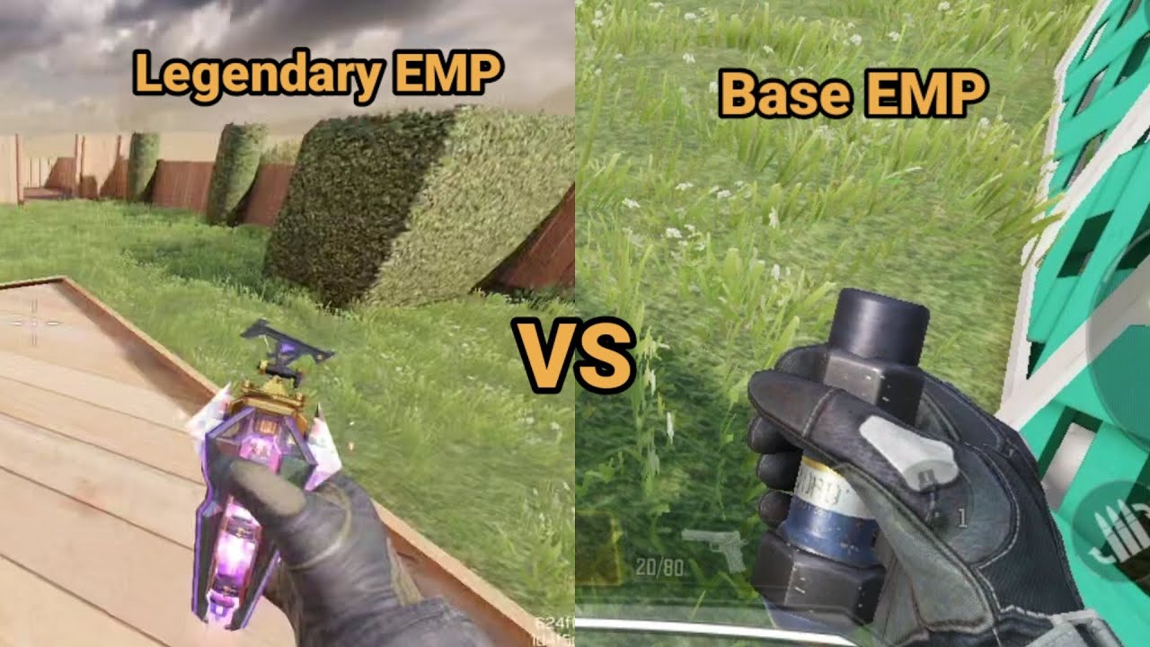 Legendary EMP Grenade VS Base EMP Grenade - YouTube