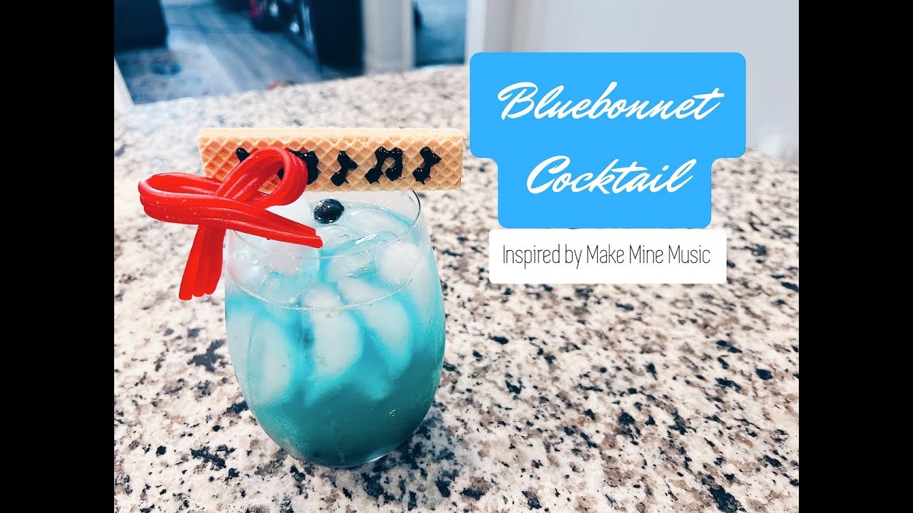 Bluebonnet Cocktail Inspired by Make Mine Music! | The Disney Bartender ...
