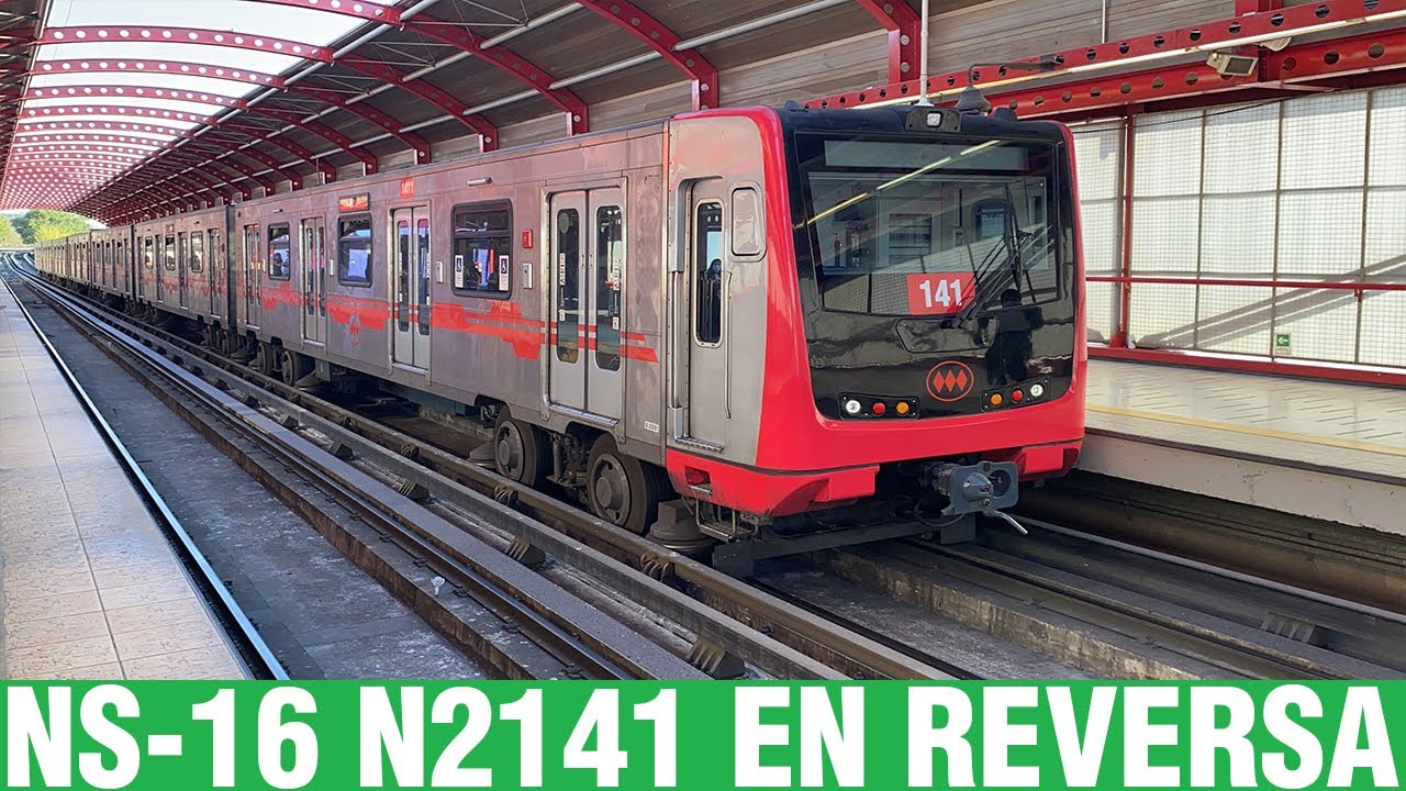 Metro De Santiago | NS-16 N2141 en “Reversa” por Ñuble - YouTube