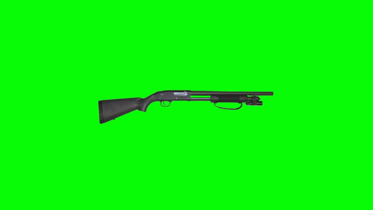 Shotgun Shoots - Green Screen Animation - YouTube