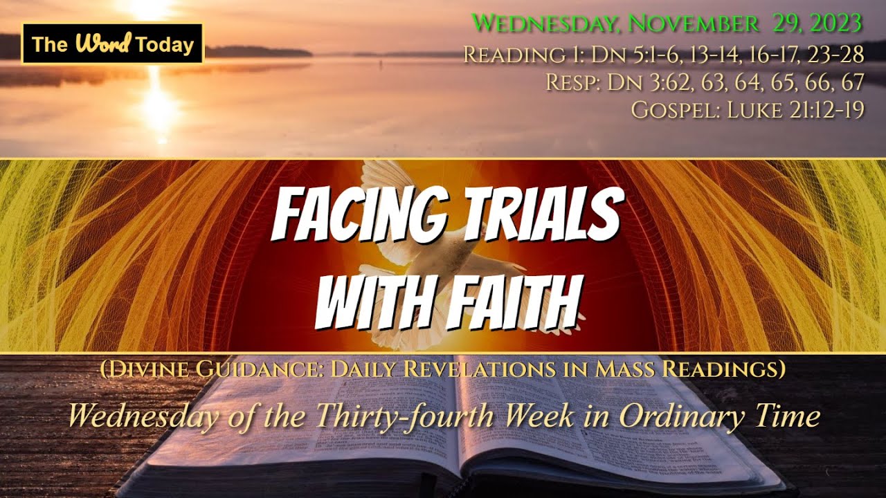 Facing Trials with Faith - November 29, 2023 - YouTube