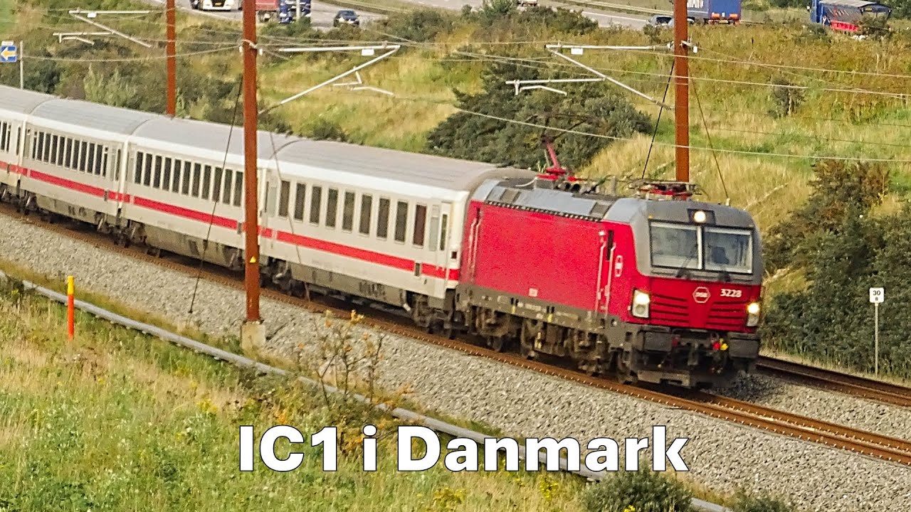 DSB Vectron + DB IC1 i Danmark - YouTube