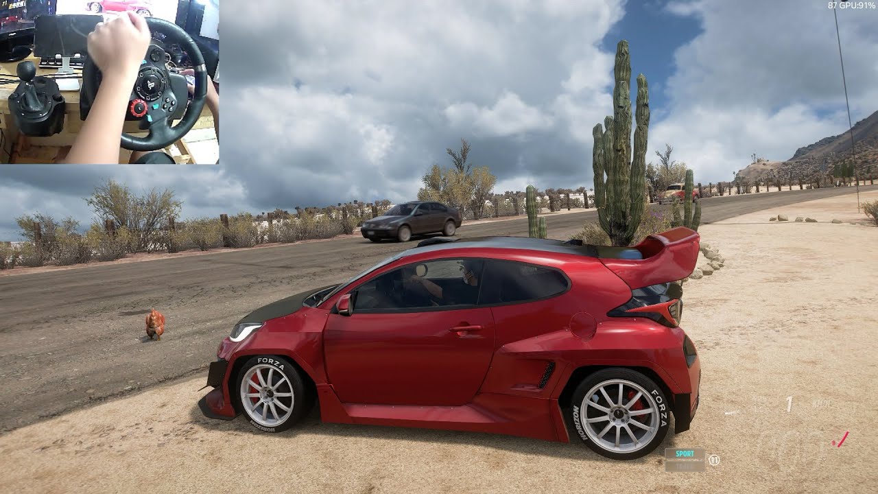 Toyota GR Yaris Widebody Forza Horizon 5 Logitech G29 - YouTube