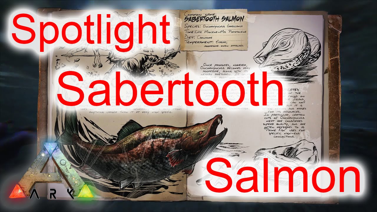 ARK SURVIVAL EVOLVED - Spotlight: Sabertooth Salmon - YouTube