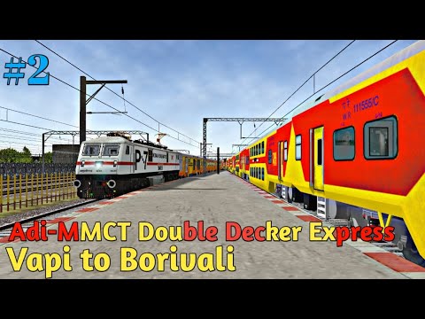 Vapi Outer To Borivali | Adi-MMCT Double Decker Express| Part 2 #msts# ...