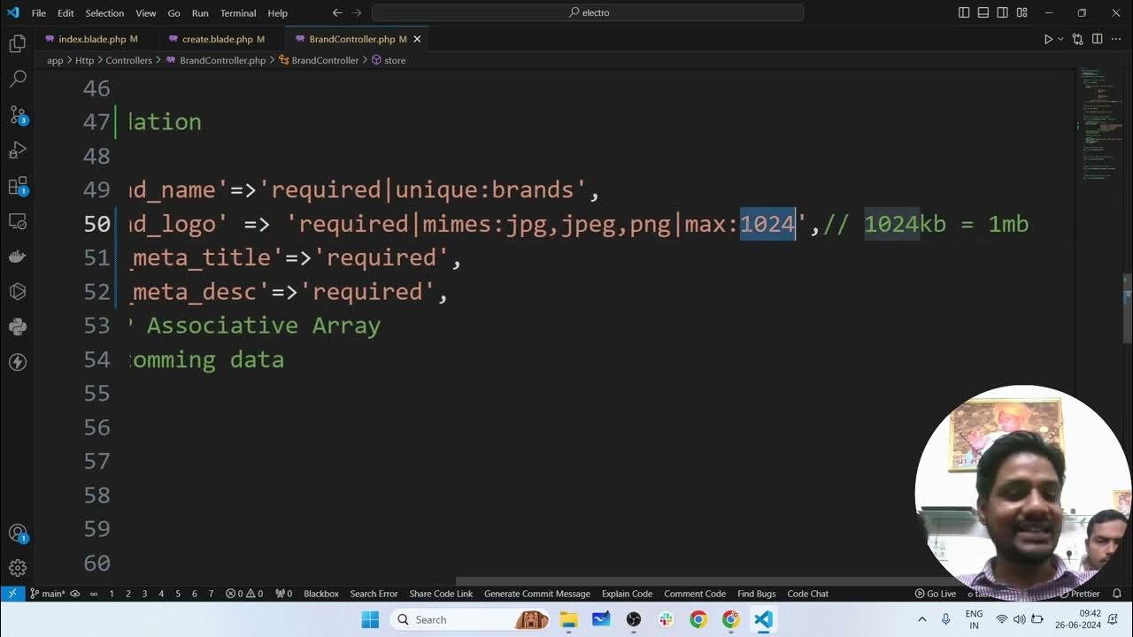 Lecture 47 - Brand Resource Controller- How to persist old values and Image dimention validation ...