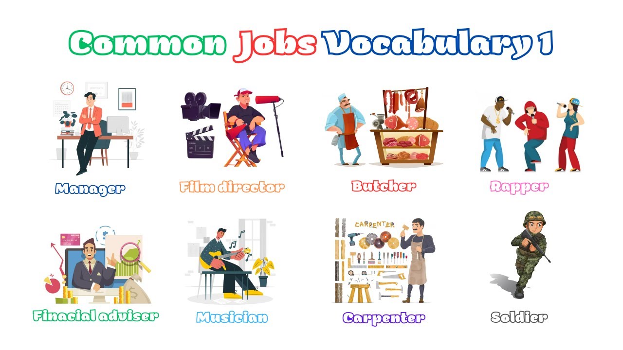 200+ Common English Vocabulary For Jobs 1 | ESL | English Vocabulary ...