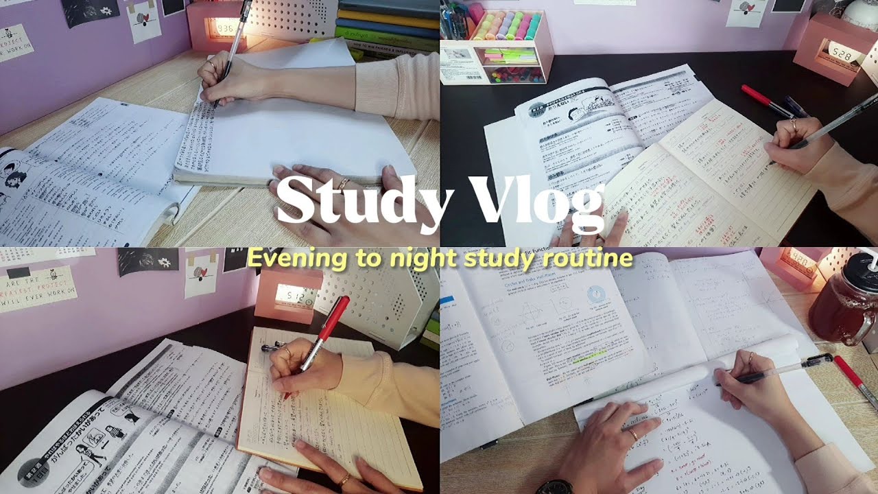 Evening to night study routine|Study vlog|📚 - YouTube